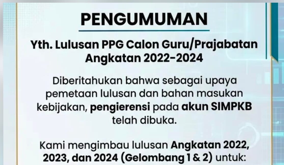 Pendaftaran PPG 2026 Dibuka: Jadwal Seleksi Hingga Syarat- Kaifanews